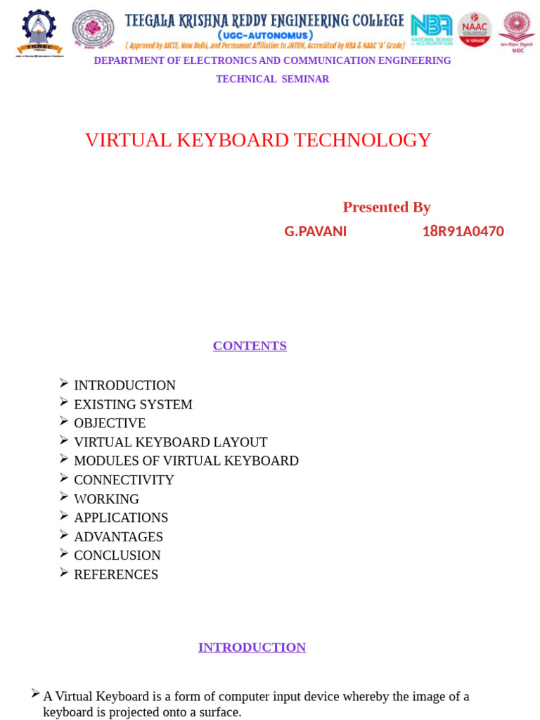 18R91A0470 G.pavaNI Technical Seminar PPT & Documentation | PDF ...