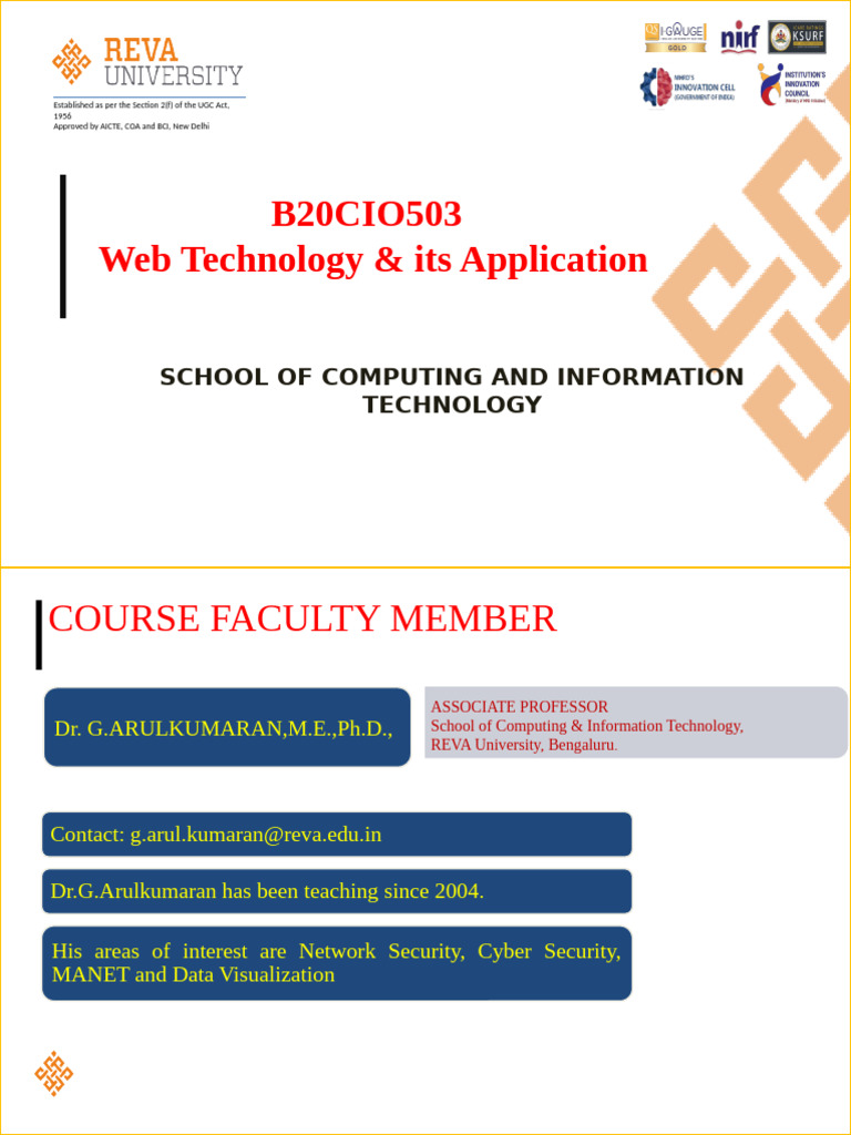 WT_Unit_I | PDF | World Wide Web | Internet & Web