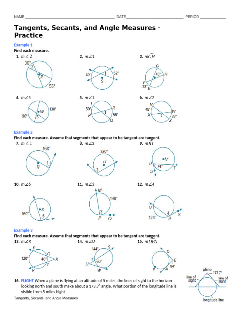 Int2 0506 Practice | PDF | Angle | Tangent
