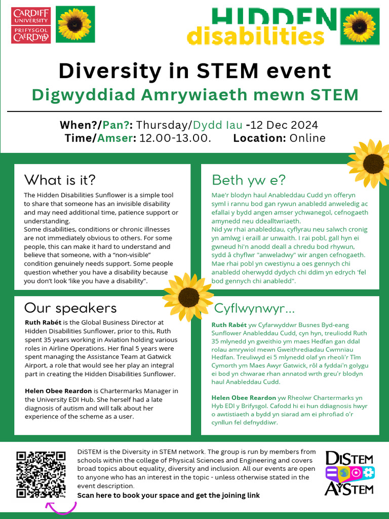 DiSTEM Sunflower event | PDF | Disability