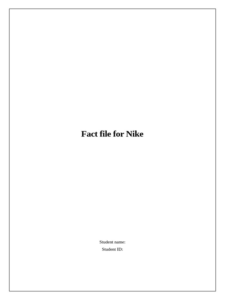 Suman 1129 Assignment Work | PDF | Nike | Innovation