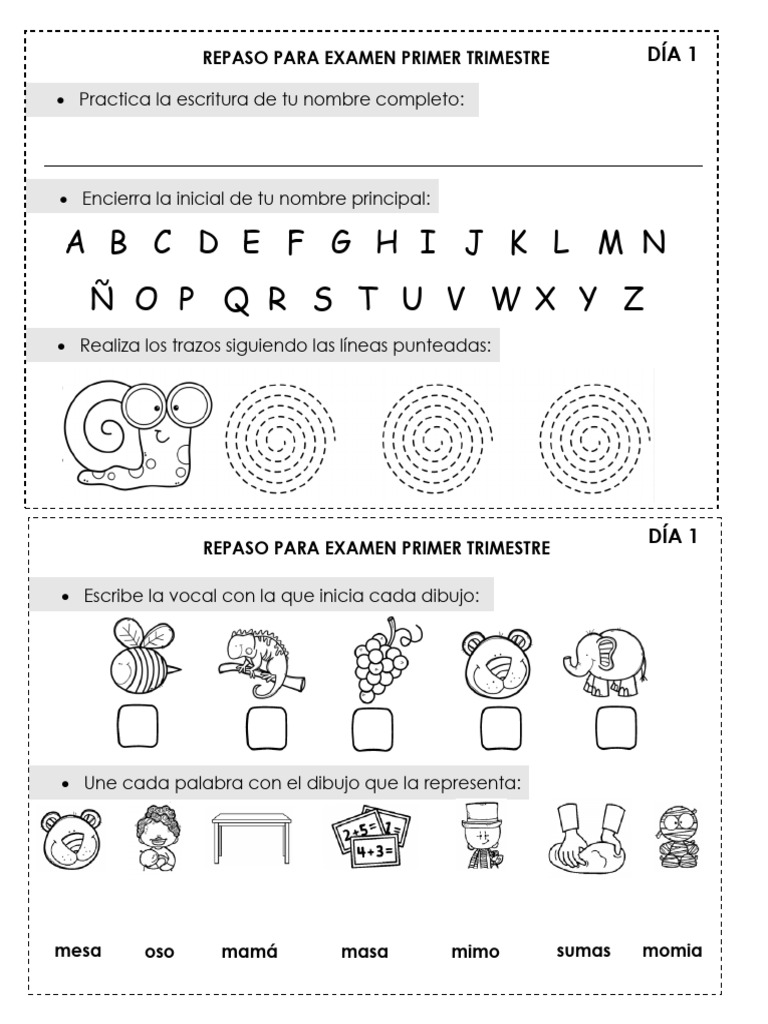 Tareas Examen Repaso | PDF