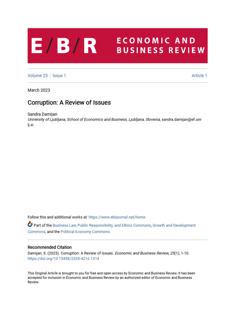 Corruption: Historical Overview and Impact | PDF | Corruption ...
