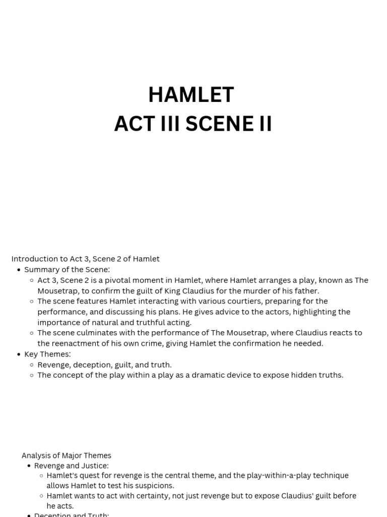 Hamlet's Mousetrap: Truth Revealed | PDF | Hamlet | Cain And Abel