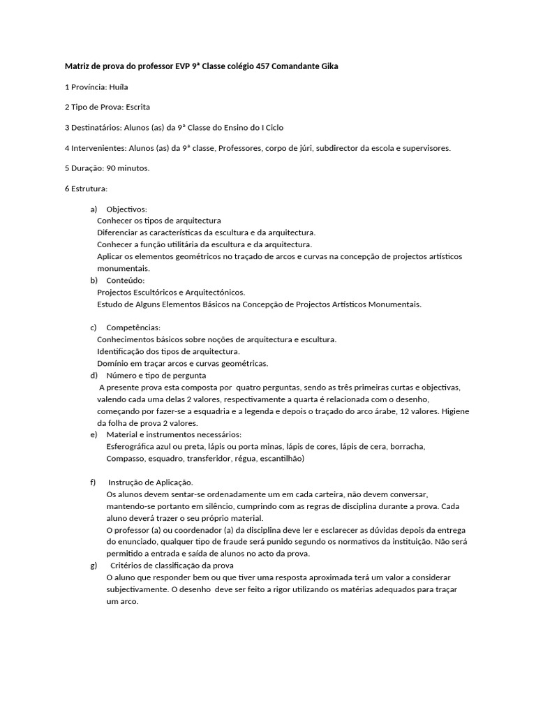 Matriz Da 9a Pdf