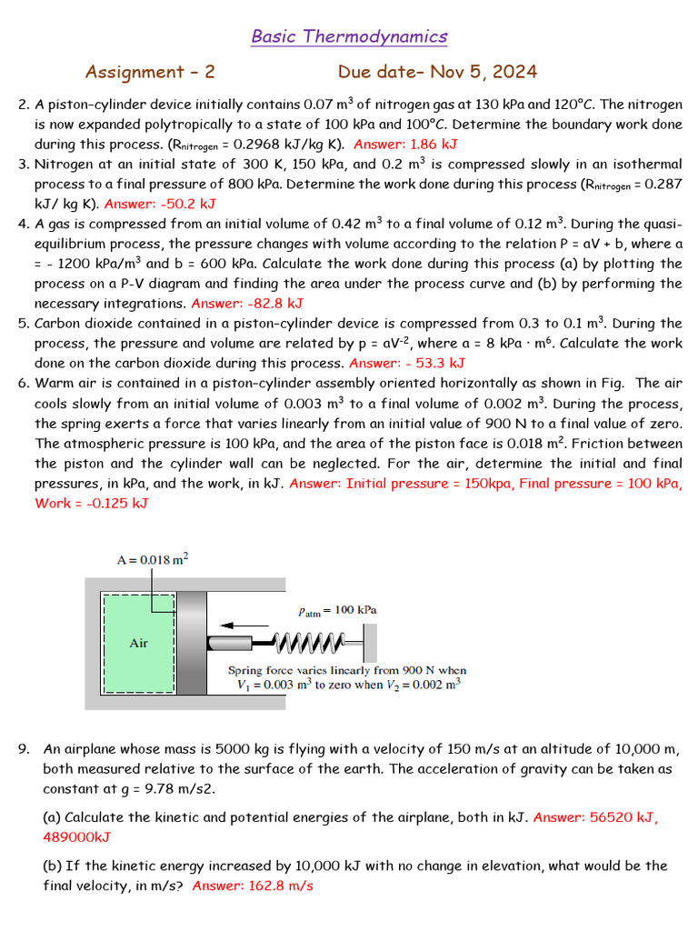 Assignment 2 New | PDF | Gases | Heat