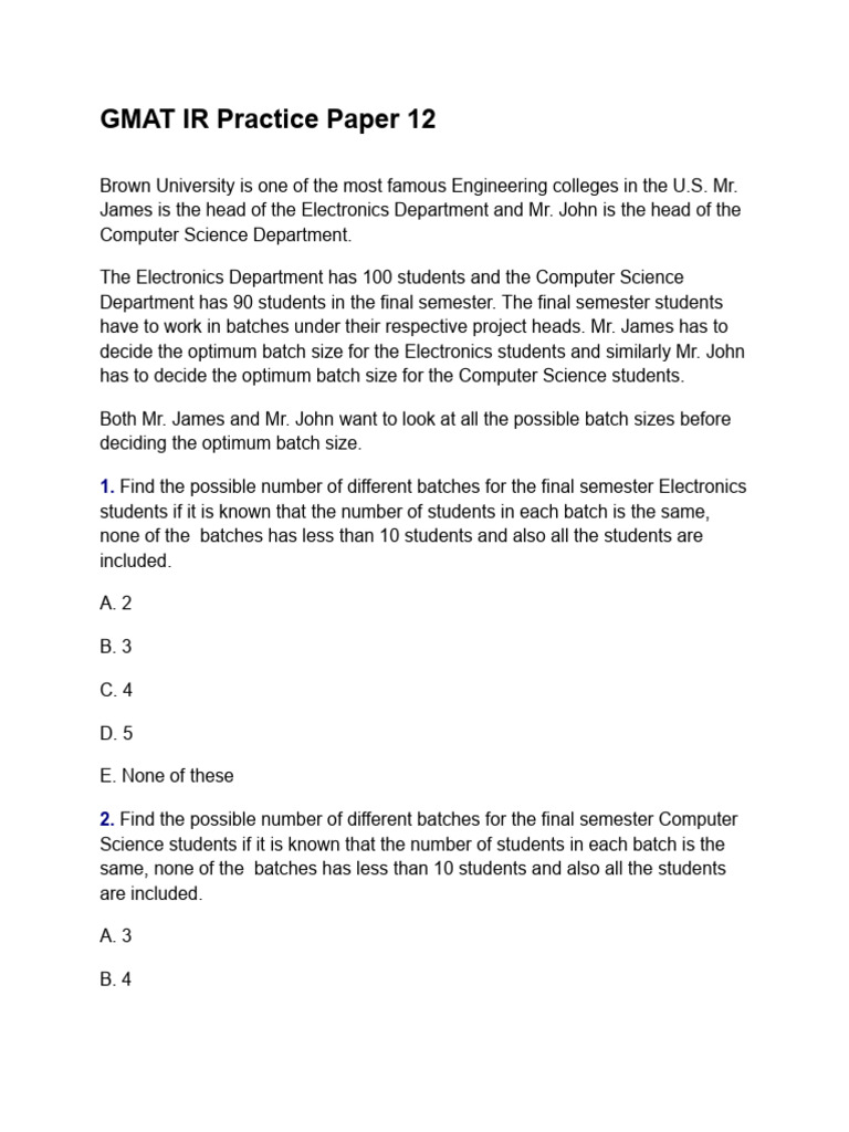 Nirmit Unsolved IR 2 | PDF