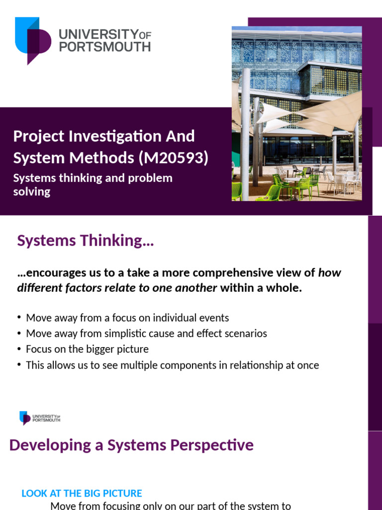 Systems Thinking for Complex Projects | PDF | Simulation | System