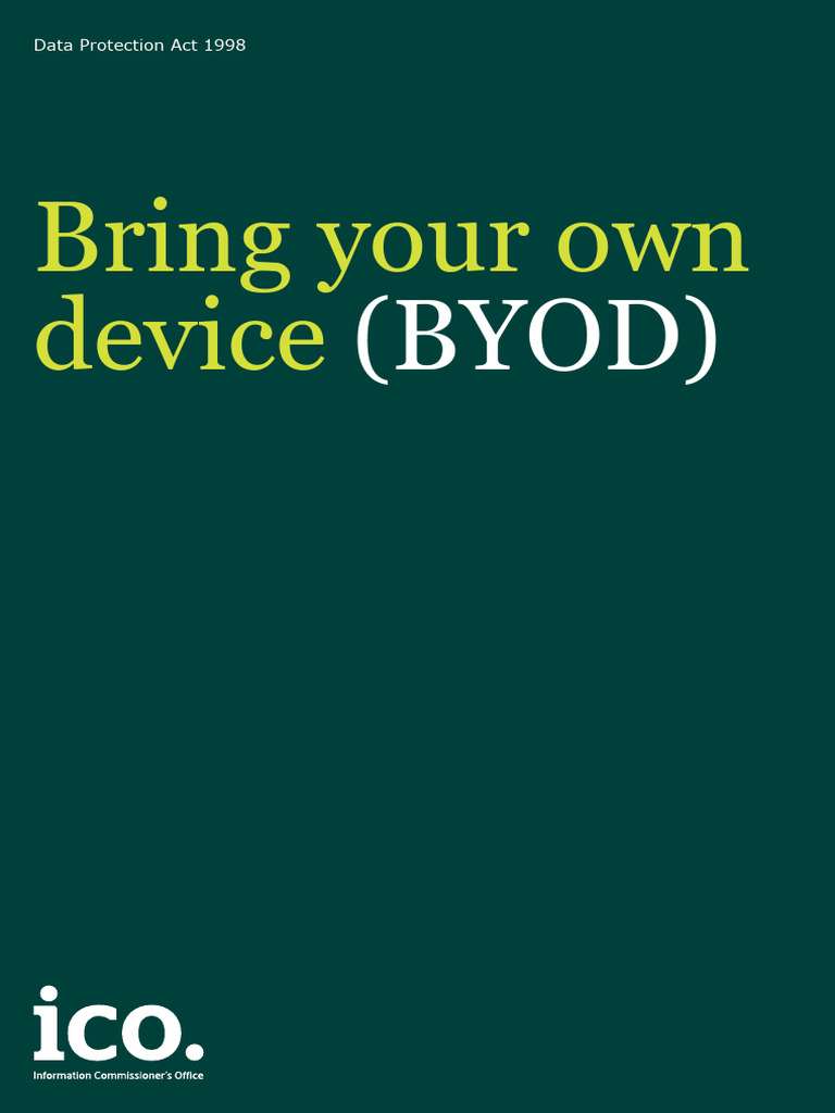 Ico Bring Your Own Device Byod Guidance | PDF | Computing | Information ...