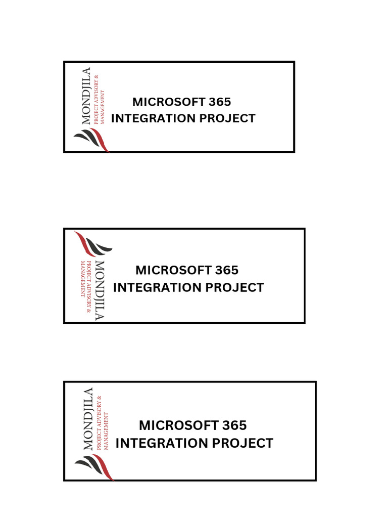 Microsoft 365 Integration Project | PDF
