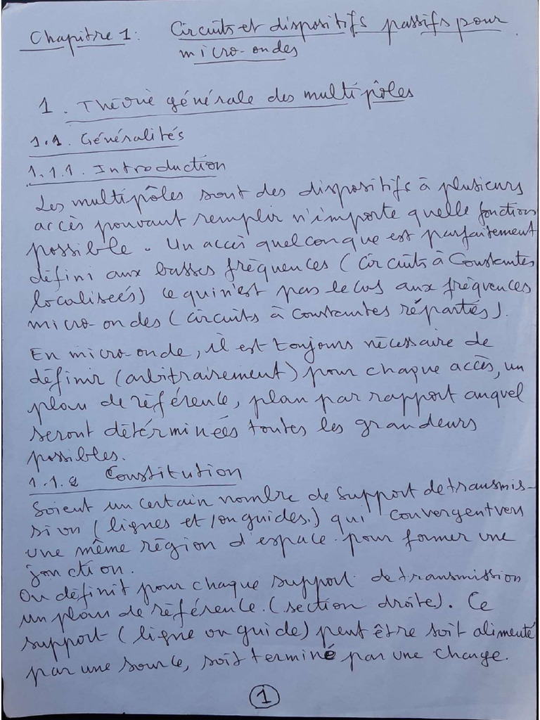 Chapitre 7 COURS MICRO ONDES MSILA | PDF