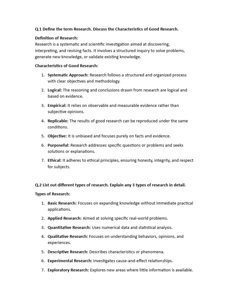 Previous Years Q Paper Solution RM | PDF | Hypothesis | Knowledge