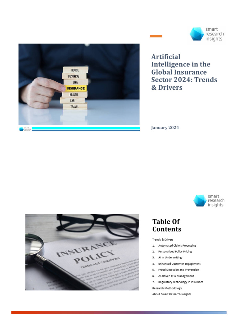 Trends and Drivers Artificial Intelligence in The Global Insurance Sector 2024 | PDF ...