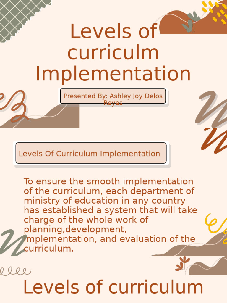 Levels of Curriculum Implementation | PDF | Curriculum | Teachers