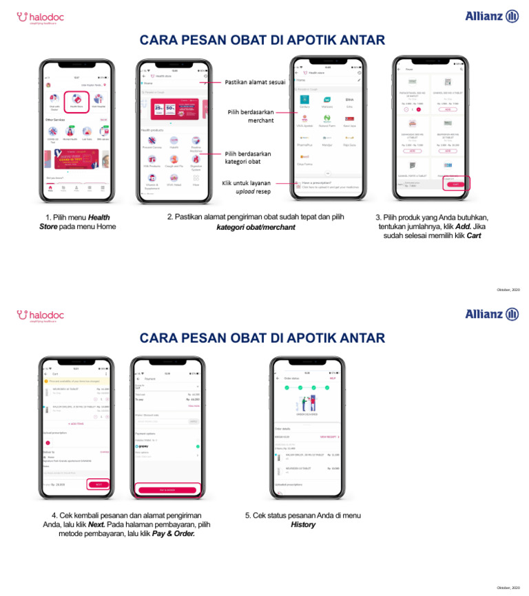 Cara Pesan Obat Di Apotik Antar | PDF