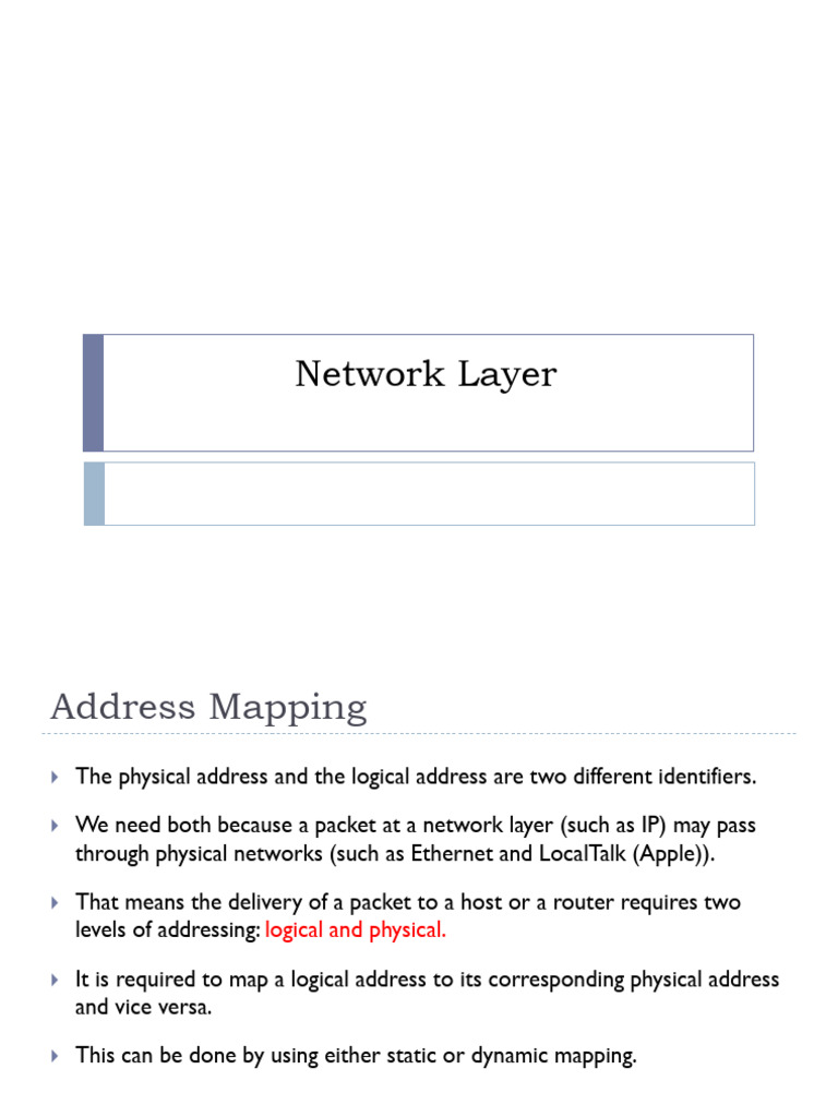 Network Layer (ARP, RARP, ICMP, IGMP) | PDF | Internet Protocols | Data Transmission