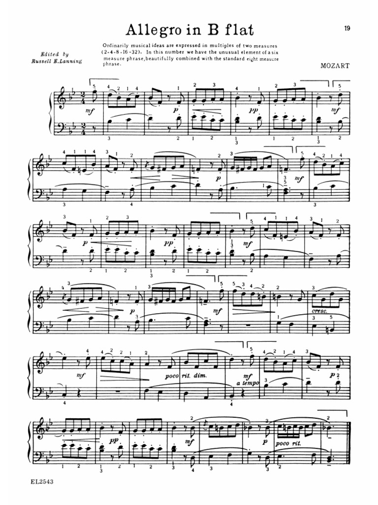 Mozart - B Flat | PDF