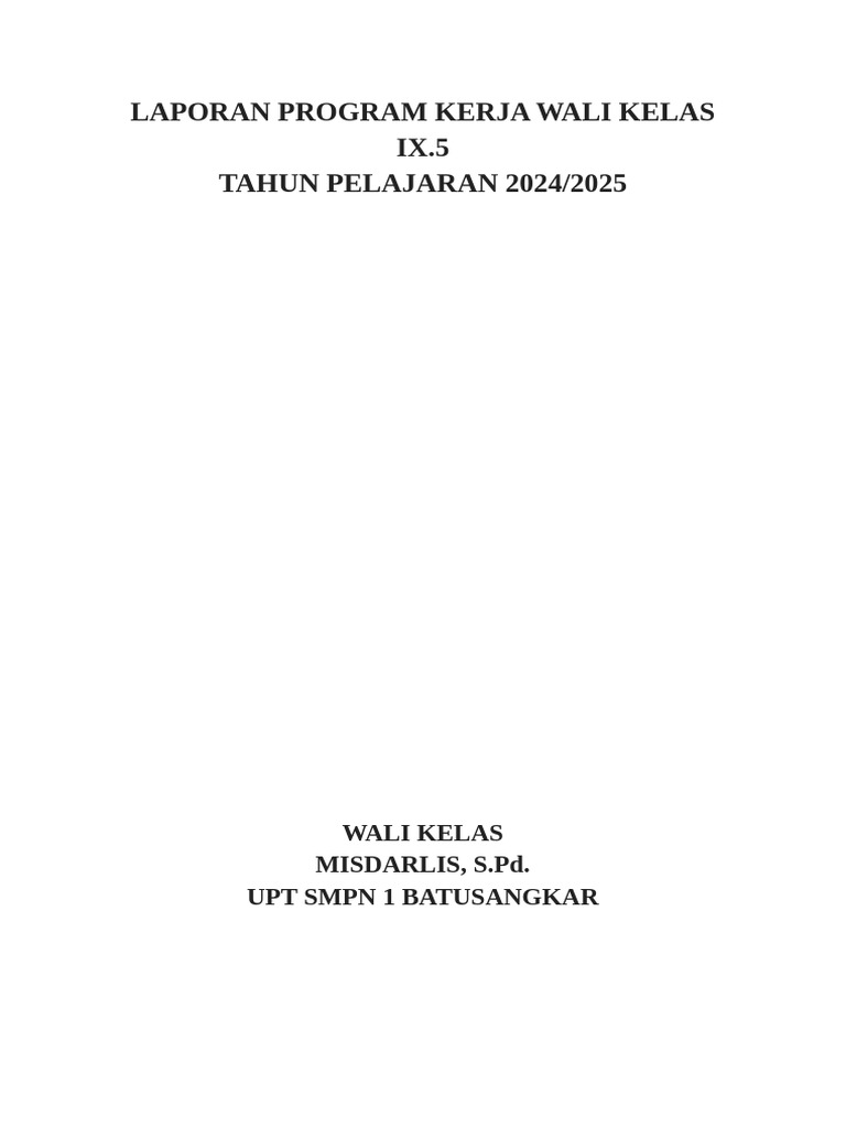 Program Walas IX.5 | PDF