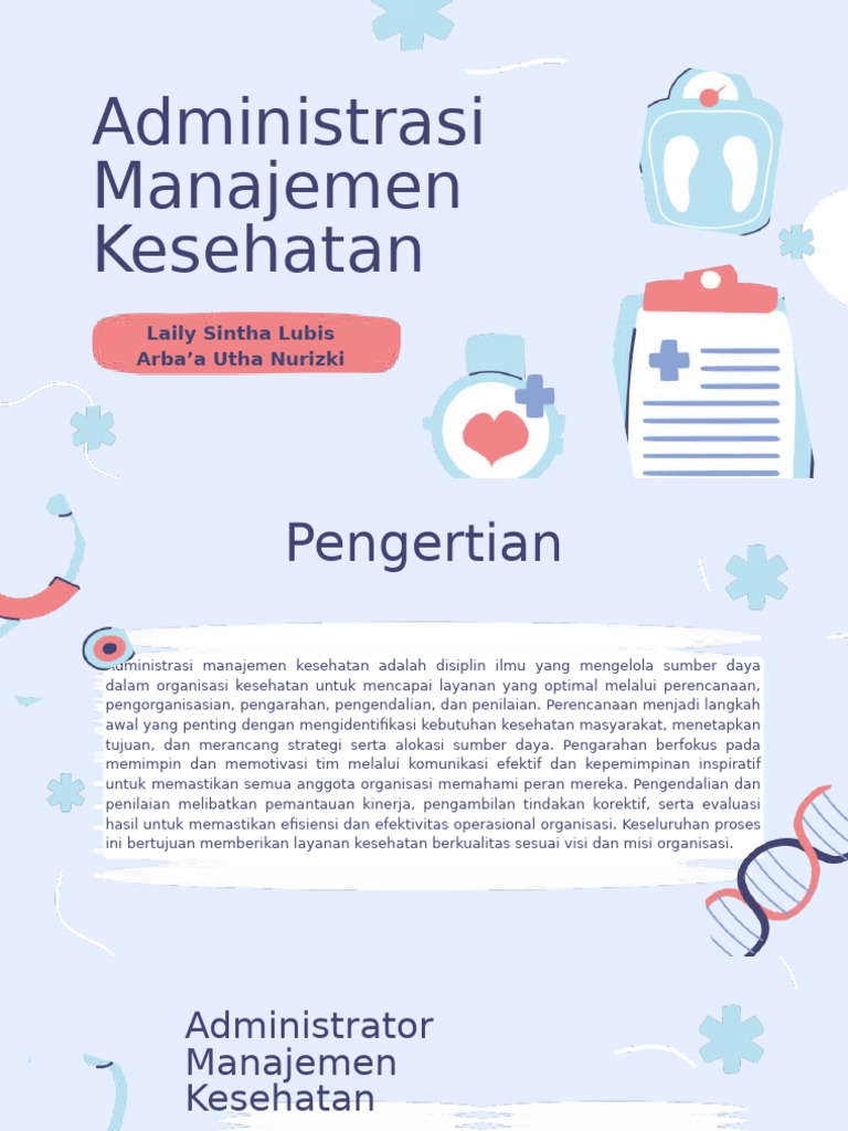 Administrator Manajemen Kes Uta Laili | PDF