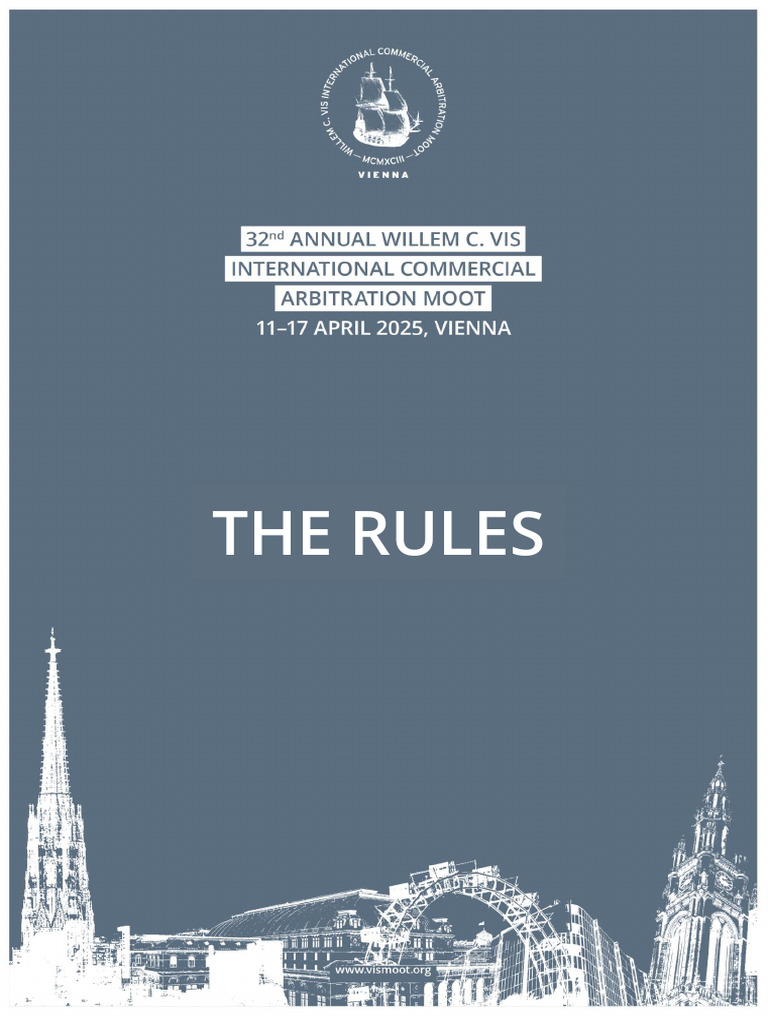 32nd Vis Moot Rules and Registration Details | PDF
