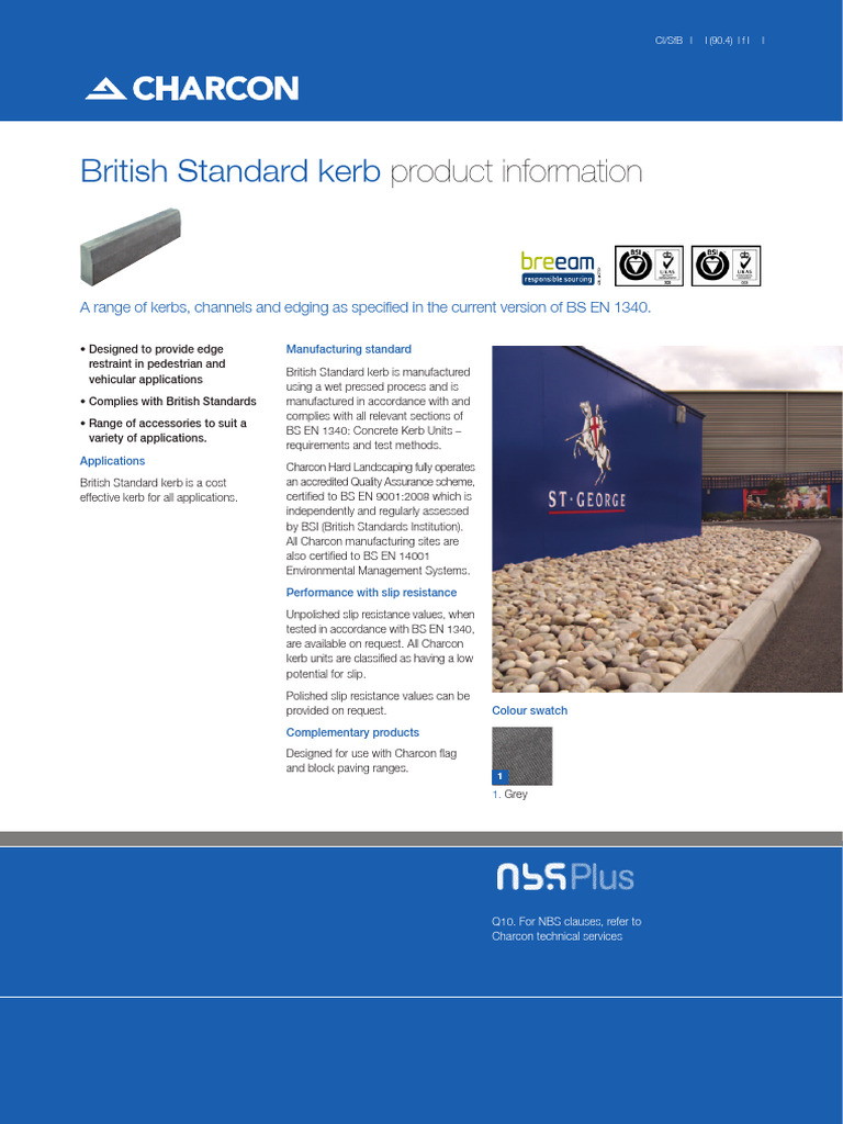 British Standard Kerb Specifications | PDF | Recycling | Length