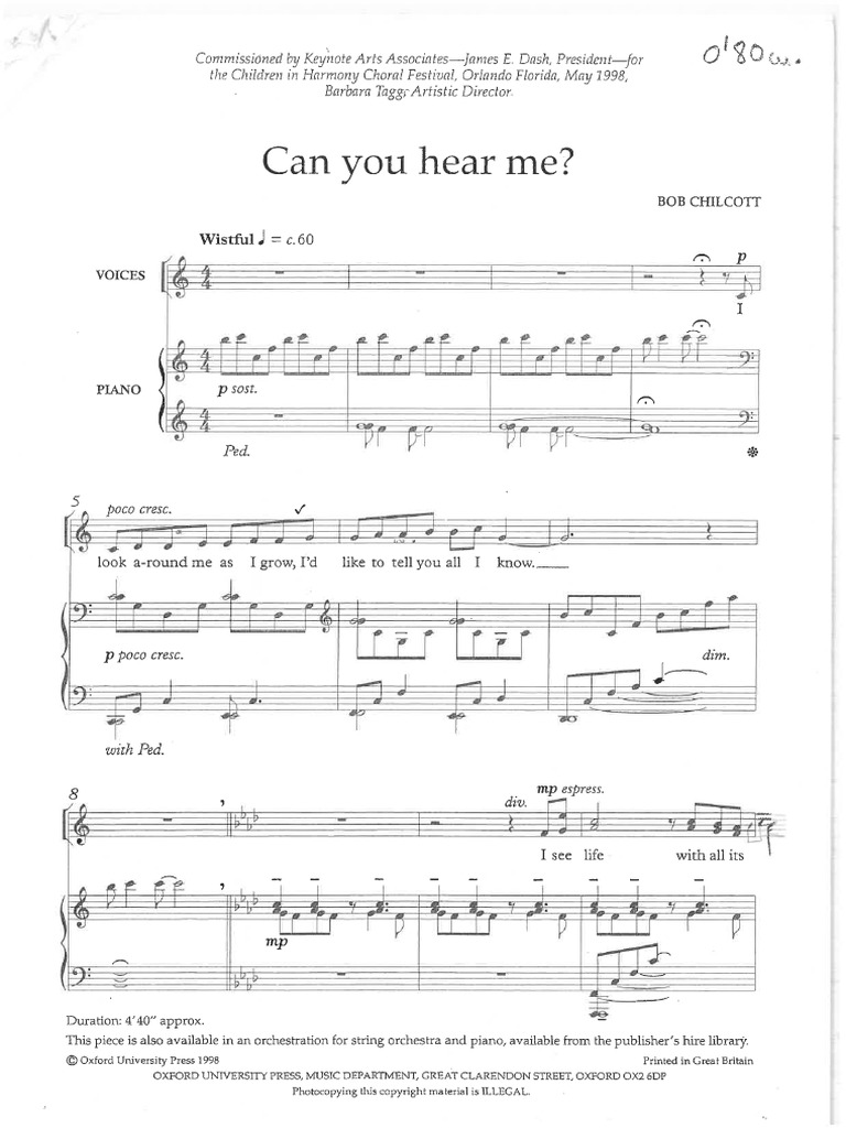 Can You Hear Me | PDF