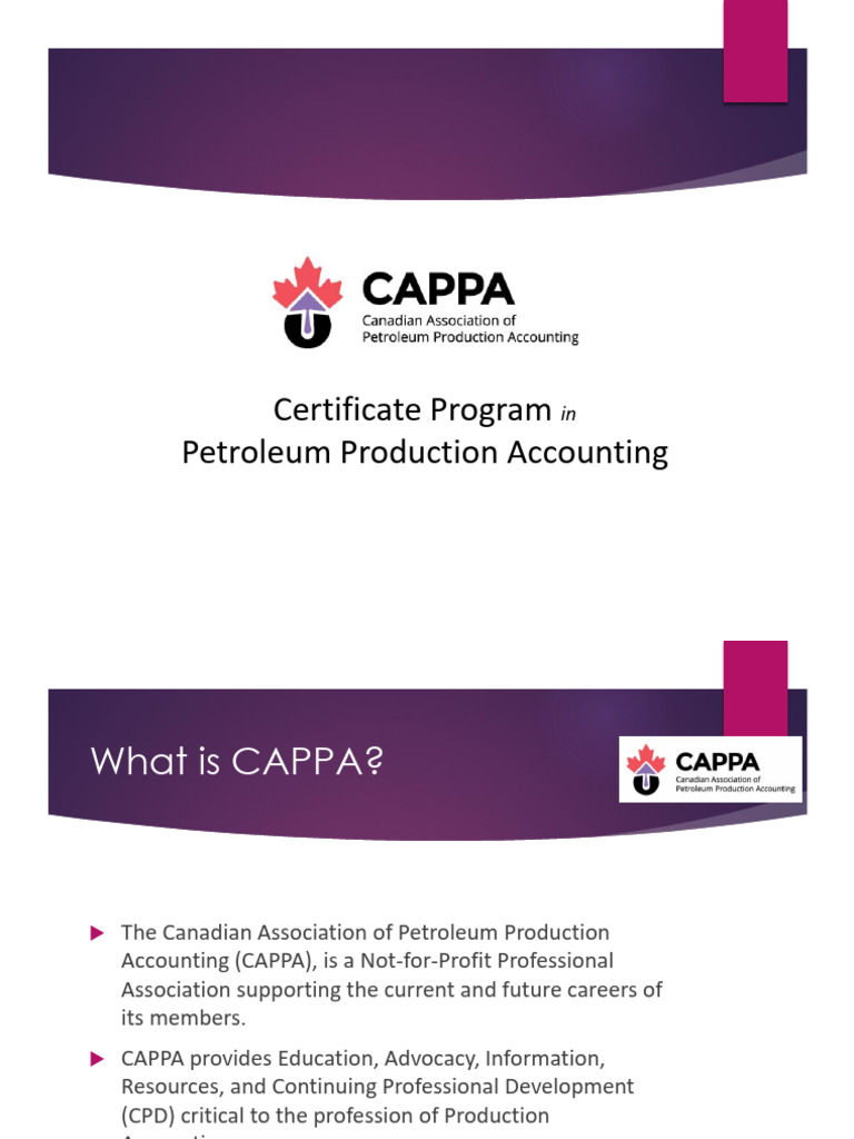 CAPPA Petroleum Production Accounting Program | PDF | Royalty Payment ...