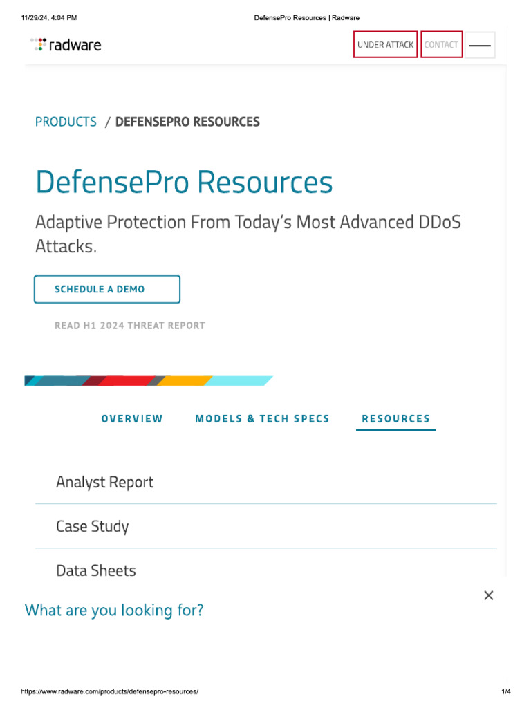 Radware Defensepro X | PDF