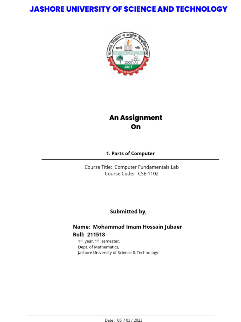 Cover Page - Math | PDF