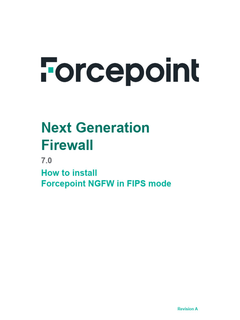Installing Forcepoint NGFW in FIPS Mode | PDF | Installation (Computer ...