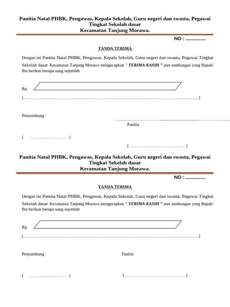 Tanda Terima Panitia Pemb | PDF