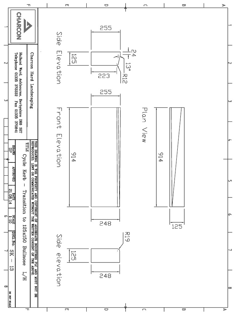 Cambridge Kerb Transition To Bull Nose LH | PDF