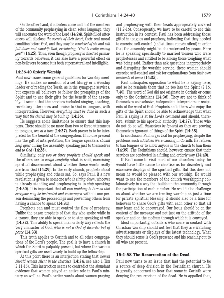 Finny Philip, 1 Corinthians, SABC Pp. 1555 To 1584-25-30 | PDF ...