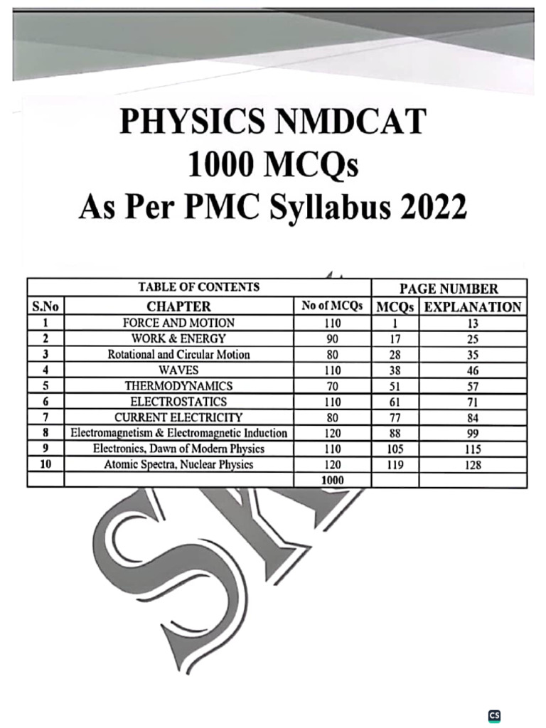 Phy MCQs-Explanation | PDF