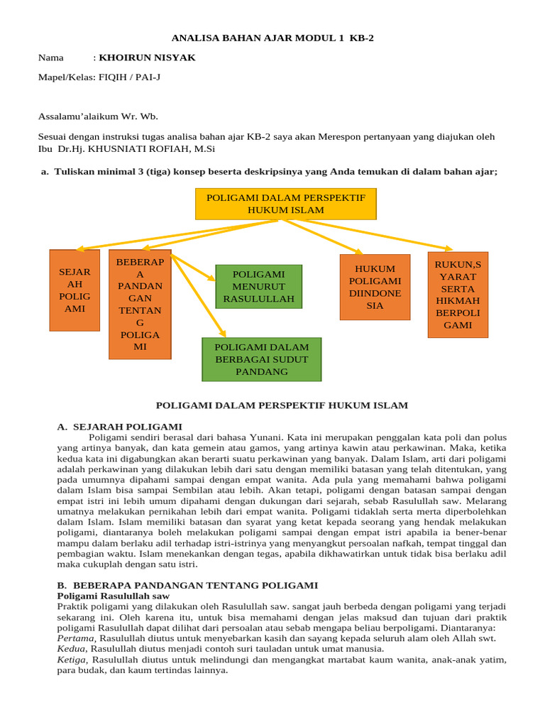 Analisa Bahan Ajar Modul 1 KB-2 | PDF