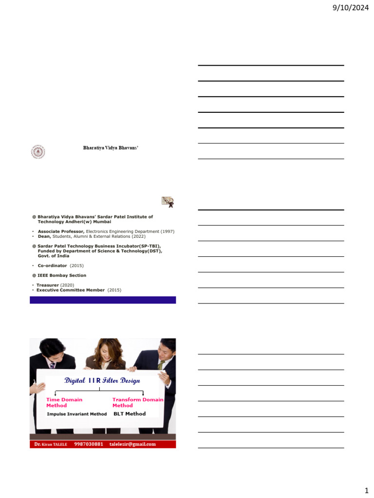 Digital IIR Filter Design Guide | PDF | Filter (Signal Processing ...
