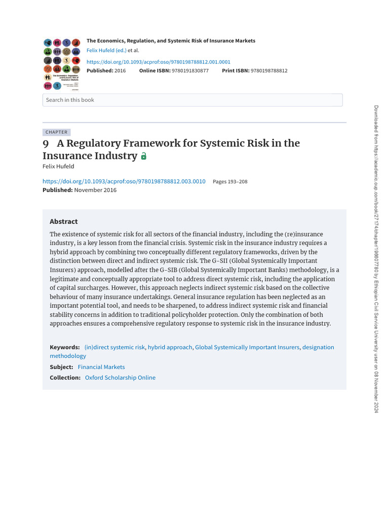 protection | PDF | Systemic Risk | Insurance