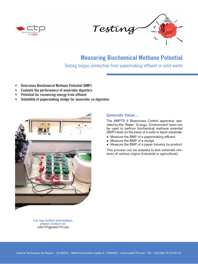 Ess 028 GB Measuring Bioch Methane Potential | PDF | Anaerobic Digestion | Biogas