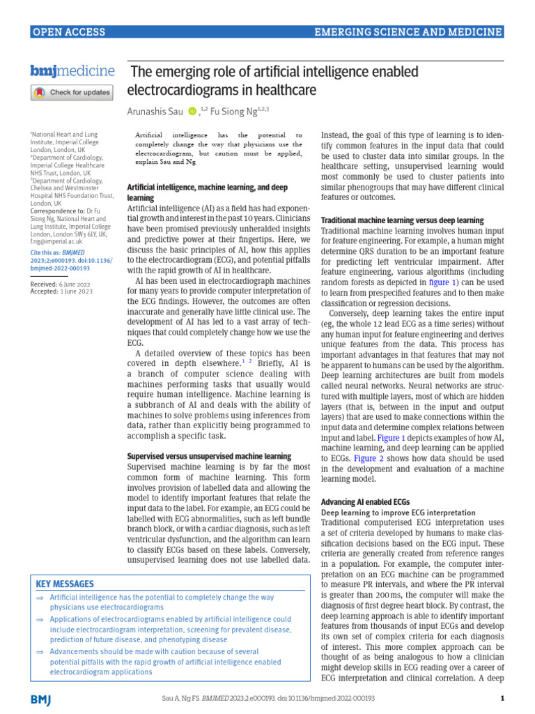 E000193 Full | PDF | Electrocardiography | Artificial Intelligence