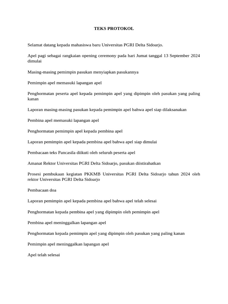Teks Protokol | PDF