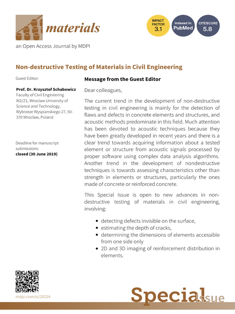 Non-Destructive Testing | PDF | Nondestructive Testing | Materials Science