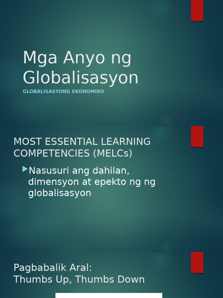 GLOBALISASYONG EKONOMIKO Edited | PDF