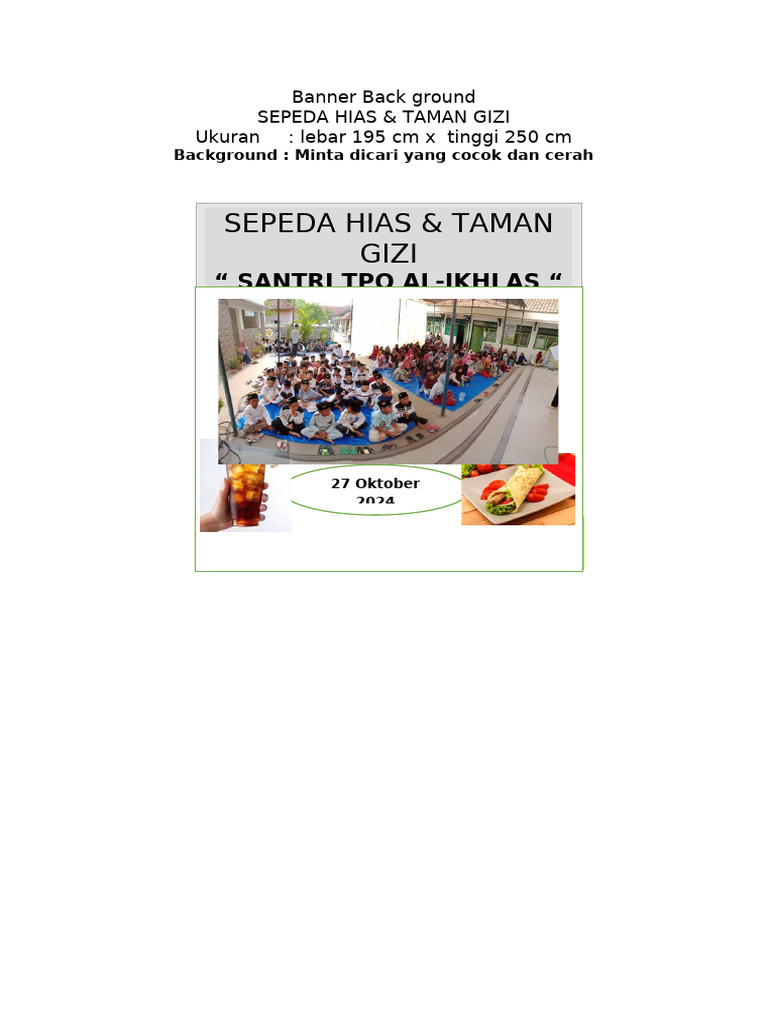 Banner Taman Gizi 2024 | PDF