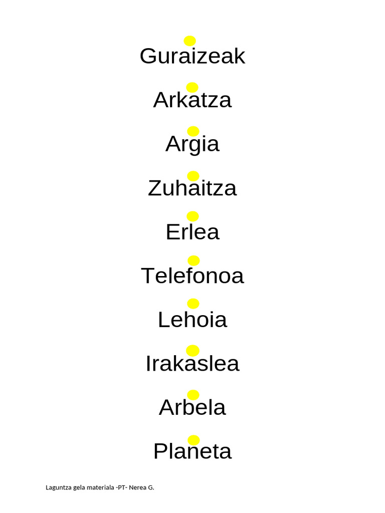 Irakurketa Azkarreko Fitxak | PDF