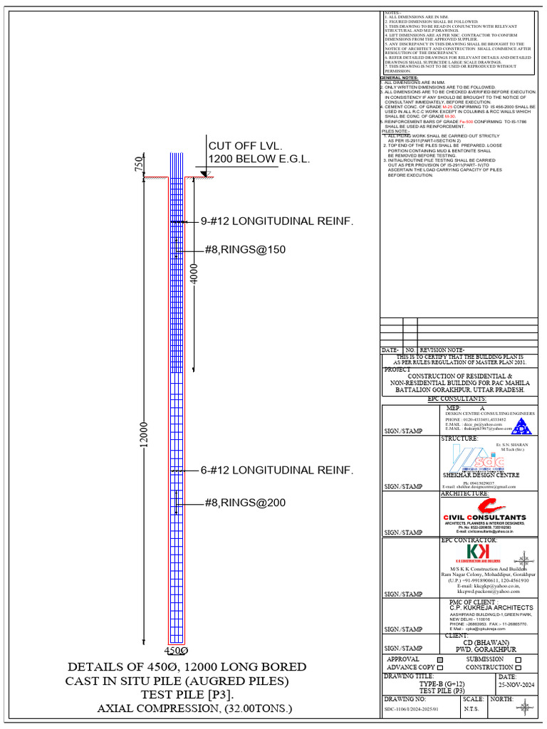 TEST PILE P3, P.A.C DT 25-11-2024 - Model | PDF | Deep Foundation ...