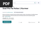 Soal Pts Pai Kelas 1 Kurmer | PDF