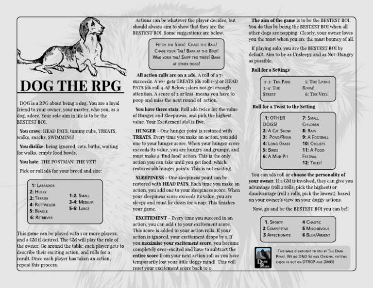 Dog The RPG | PDF | Dog Breeding | Working Dogs