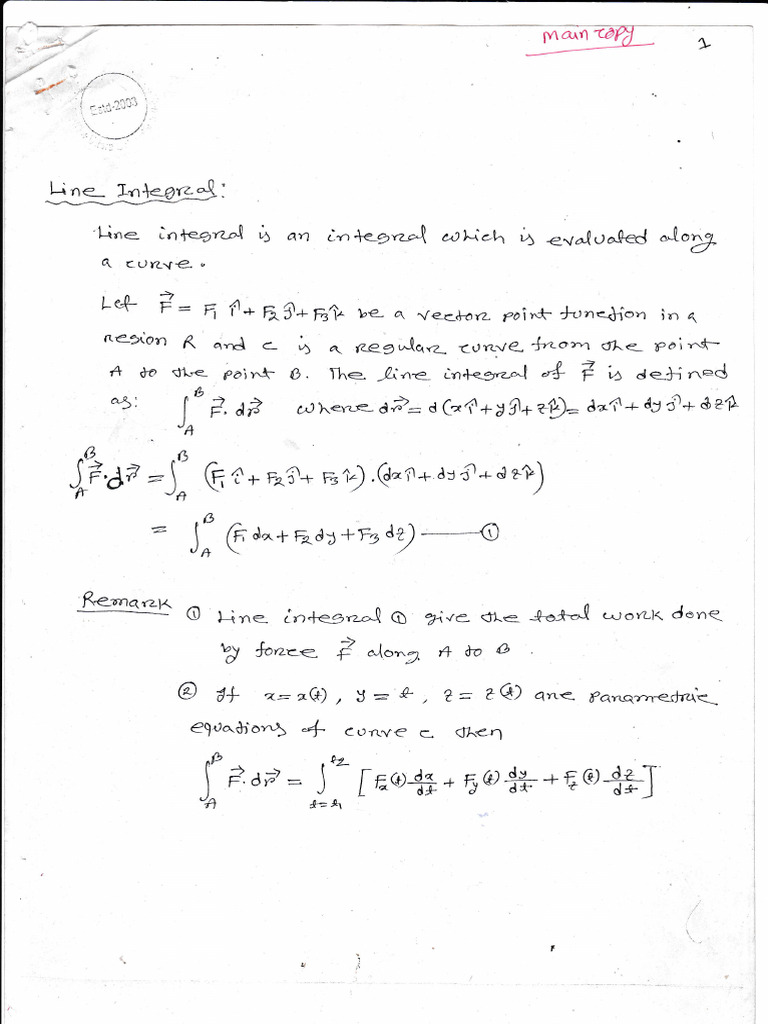 Greens, Stokes, Divergence Theorem | PDF