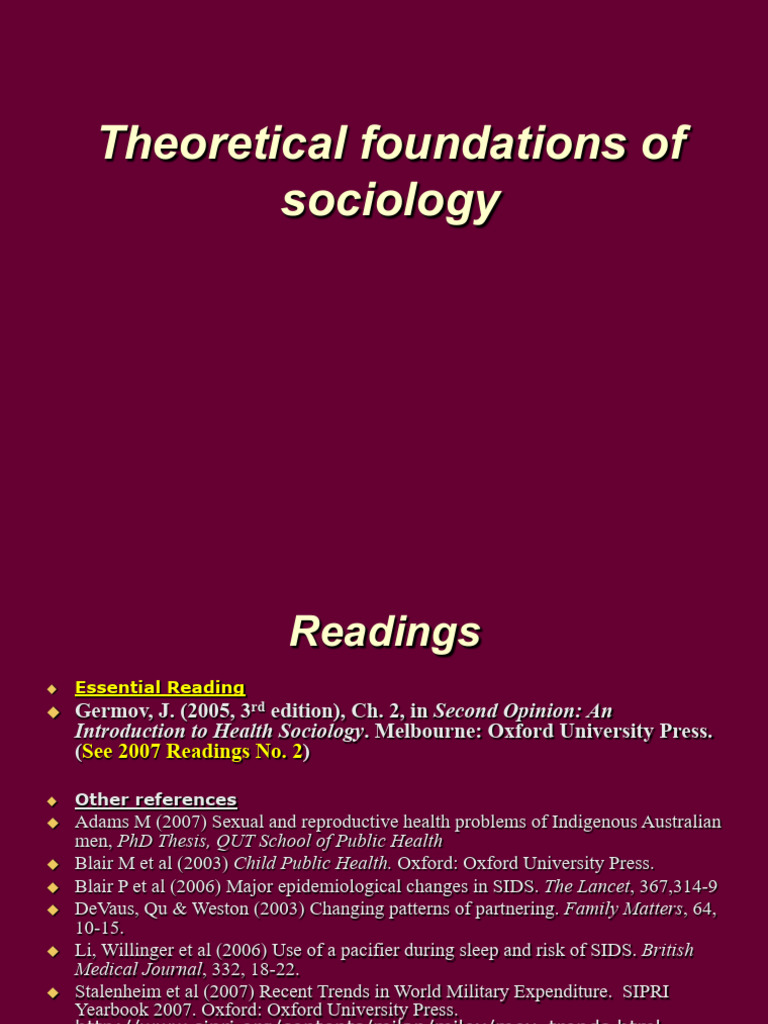 Lecture 2 Dunne 2007 Theoretical Foundations MAIN SLIDES | PDF ...