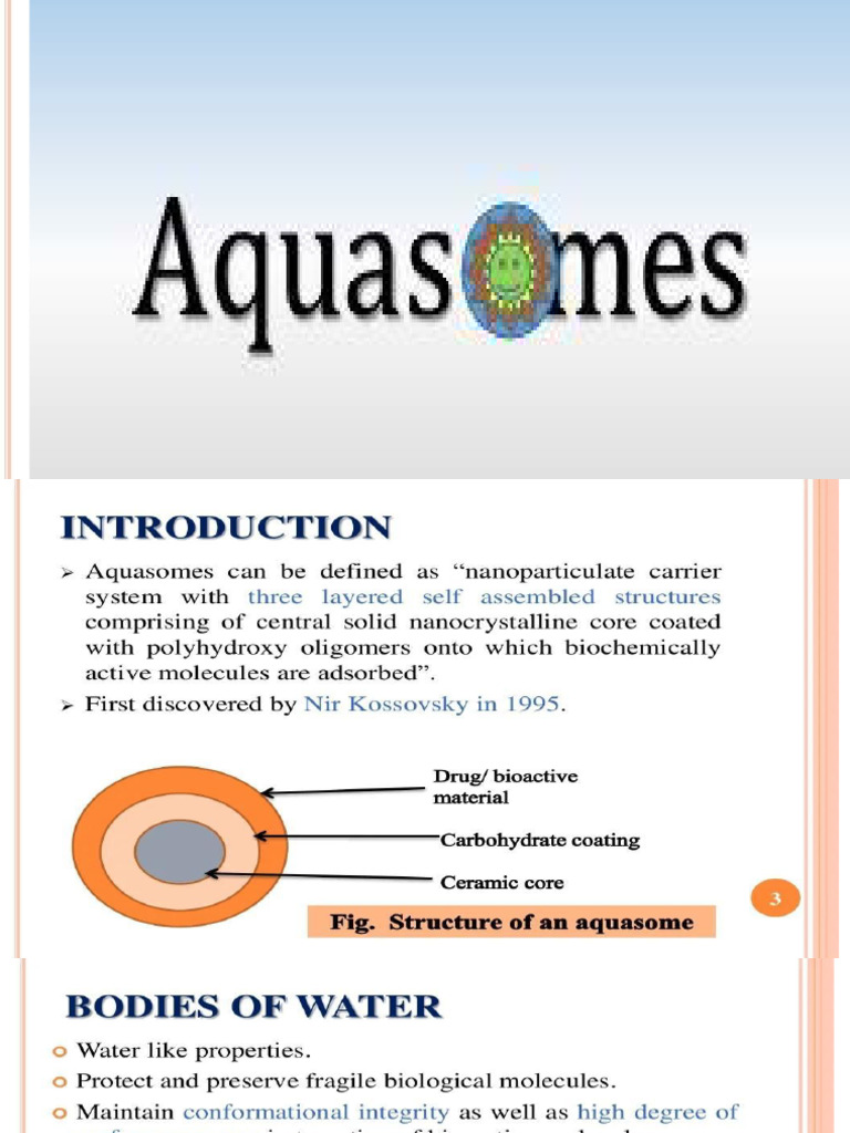 Aquasomes | PDF